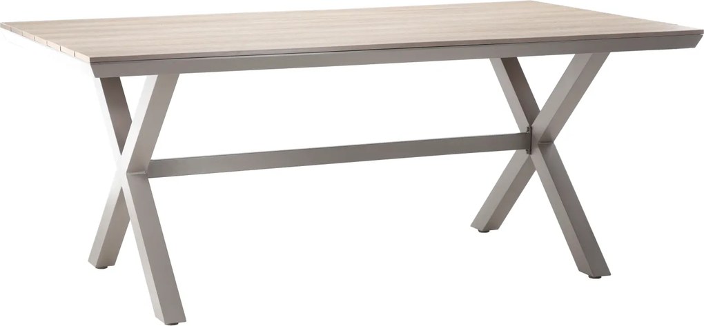 Zahradní stůl Alumio 180 cm hnědý/béžový