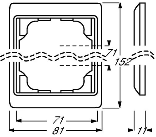 ABB Alpha exclusive dvojrámeček titan 1754-0-4126 (1732 KA-266) 2CKA001754A4126 svislý