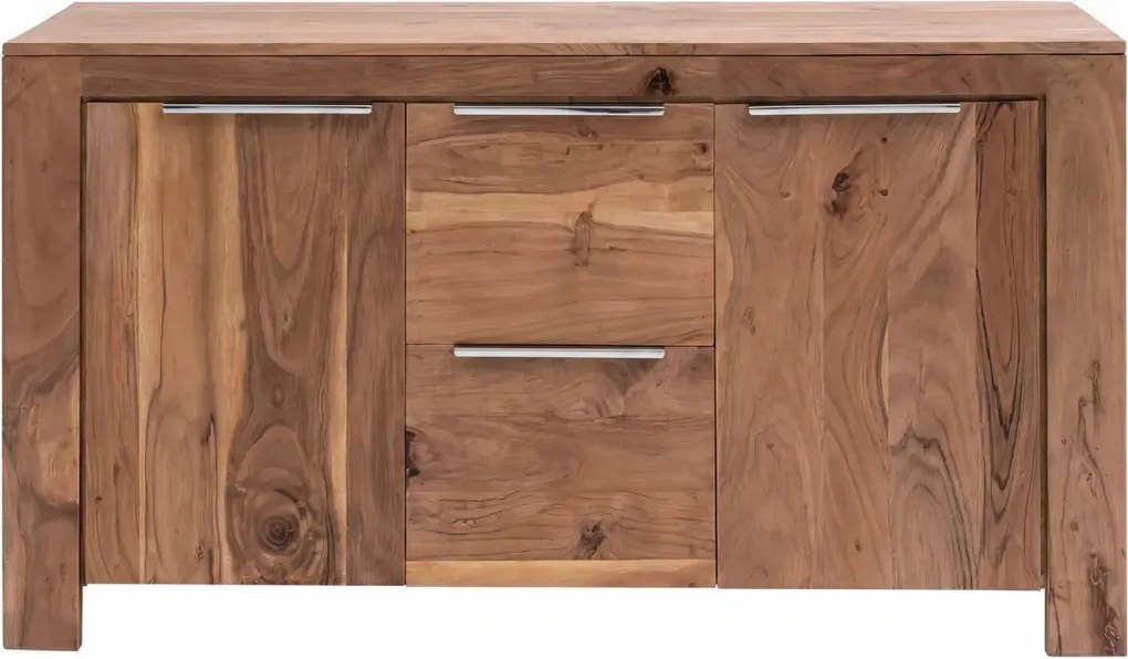 furniture-nabytek.cz - Skříňka pod umyvadlo Osvaro - Stříbrné kovové úchytky