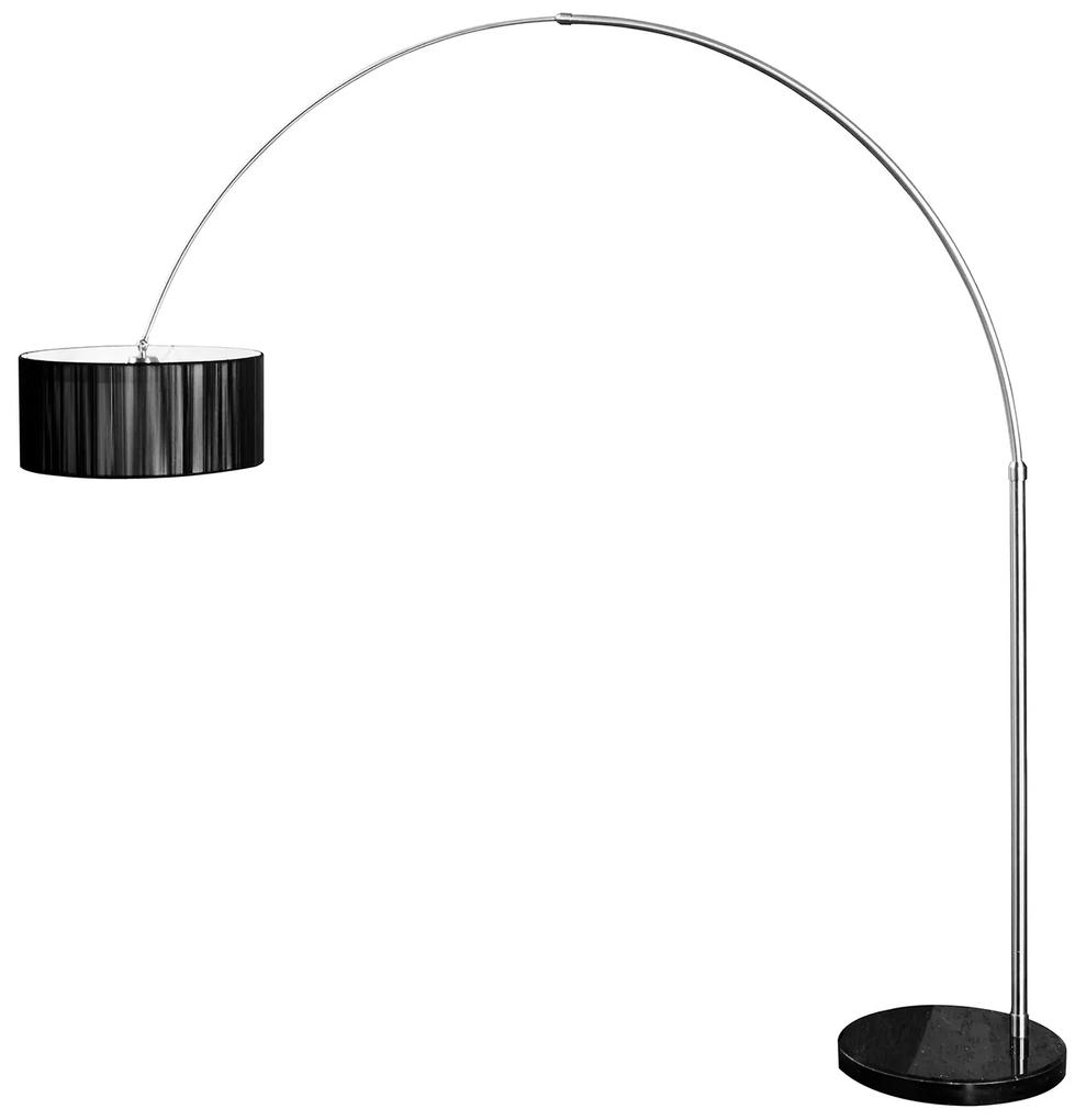 Invicta Interior Designová kovová stojací  lampa černá: Circini II