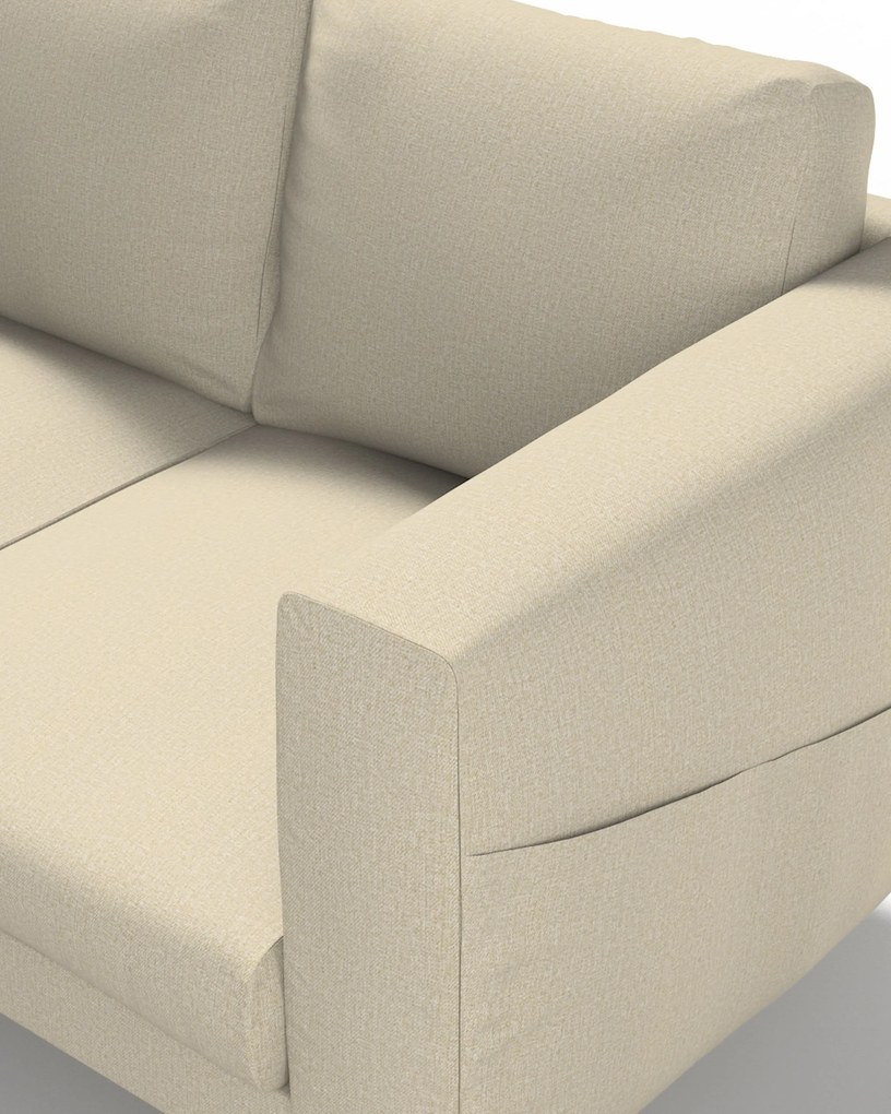 Potah na pohovku IKEA Norsborg 2-místná barva béžová látka pletený vzor