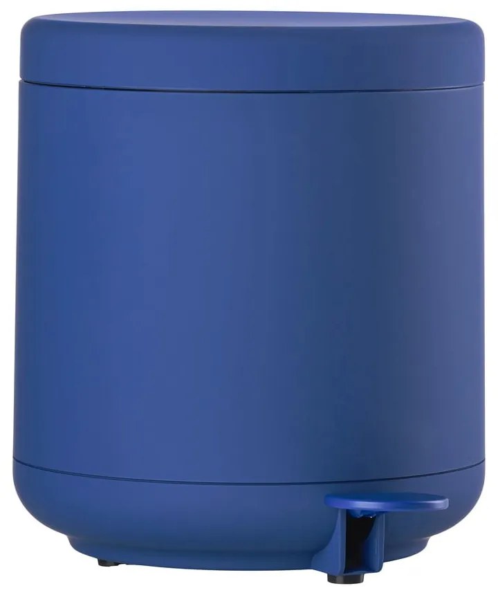Modrý pedálový plastový odpadkový koš 4 l Ume – Zone