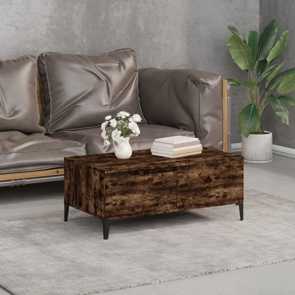 Konferenční Stolek 90X50X36,5 Cm Kompozitní Dřevo - Kouřový dub