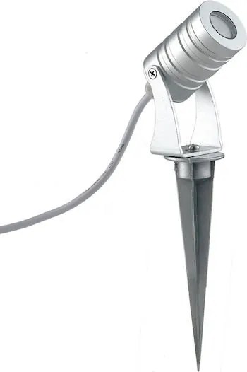 FAN LED-IRIDE-3P Venkovní reflektor IRIDE DC12/24V stříbrná, hliník, 3x1 W, RGB, stmívatelné, IP65, 12 x 4,2 cm - FANEUROPE