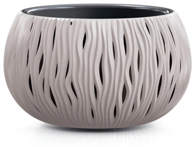 MAXIVA Květináč - SANDY BOWL, Ø 37 cm Barva: antracit