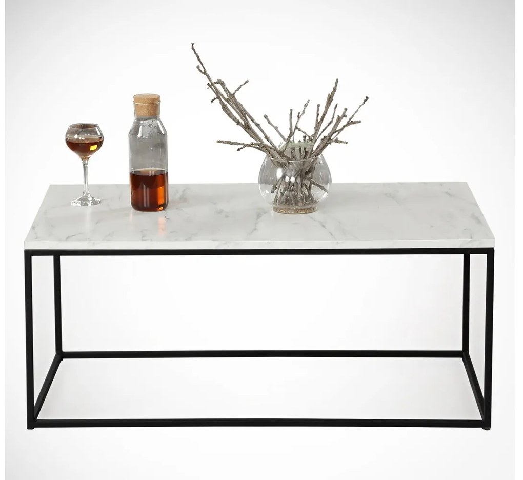 Designový konferenční stolek Pacorro 95 cm bílý