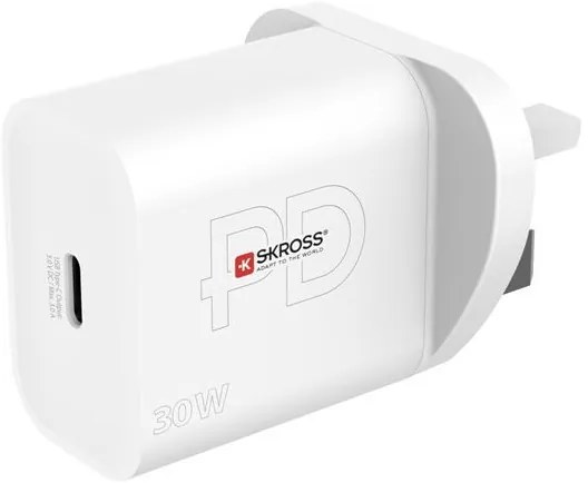 SKROSS USB-C nabíjecí adaptér Power charger 30W UK, Power Delivery, typ G