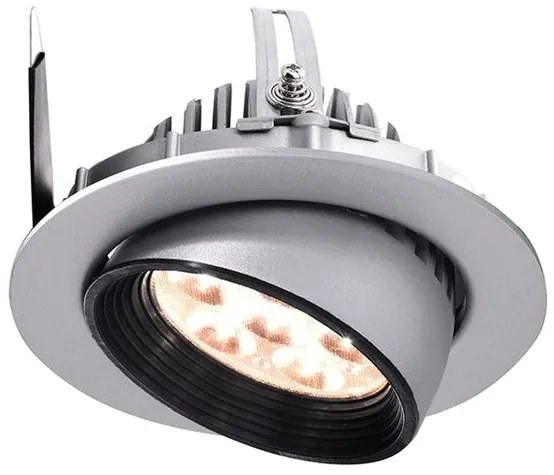 LIGHT IMPRESSIONS 850013 Zápustné svítidlo stříbrné 10,50W LED 3000K 637lm 230V