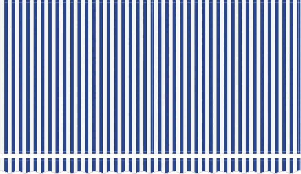 Stahovací markýza Modrá 350 x 200 cm textil 3329624