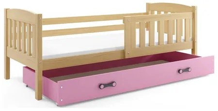 Dětská postel KUBUS s úložným prostorem 90x200 cm - borovice Šedá