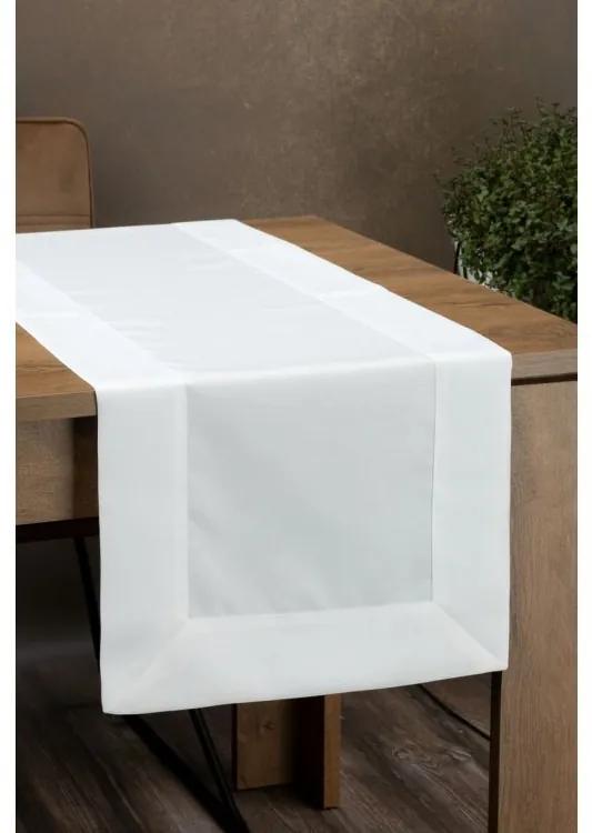 Eurofirany Vodoodpudivý běhoun na stůl Aleksa 40 × 140 cm - bílý