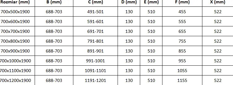 Mexen Roma sprchový kout 70x100cm, 6mm sklo, černý profil-čiré sklo, 854-070-100-70-00