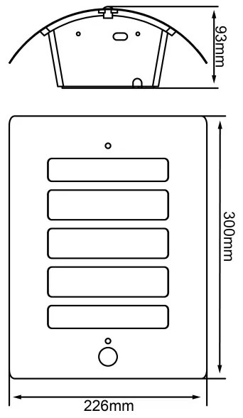 Brilliant - Venkovní svítidlo se senzorem TODD 1xE27/60W/230V IP44 antracit