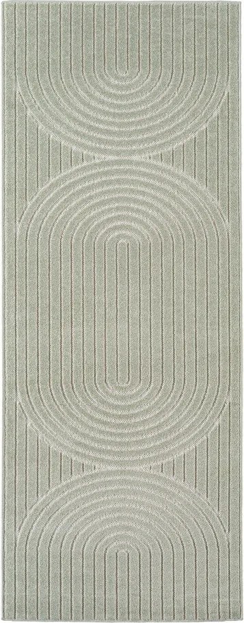 Zelený vnitřní a venkovní běhoun 80x250 cm Nova 1201 – Ayyildiz Carpets