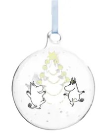Skleněná vánoční ozdoba Moomin Christmas Tree 9 cm Muurla