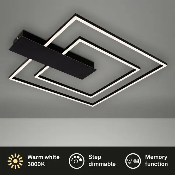 Briloner 3545-015 - LED Stmívatelné stropní svítidlo NICO LED/25W/230V černá