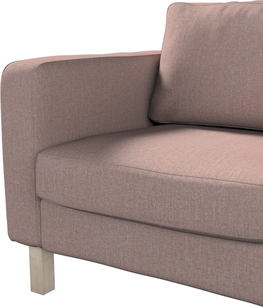Potah na křeslo IKEA Karlstad, krátký barva růžová látka pletený vzor