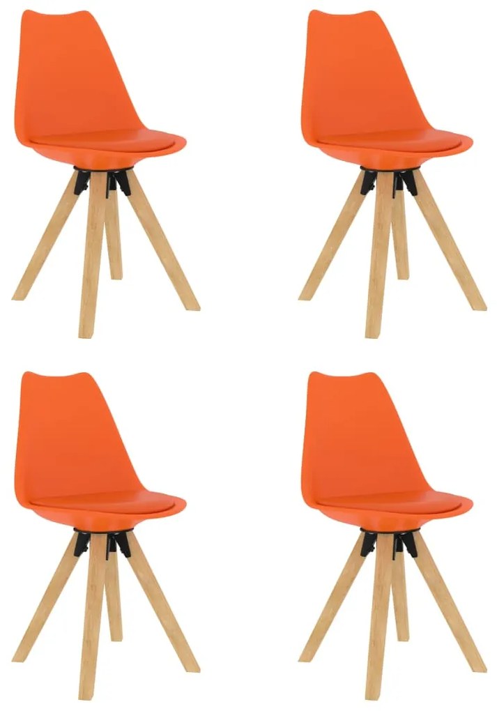 324240 vidaXL Jídelní židle 4 ks oranžové
