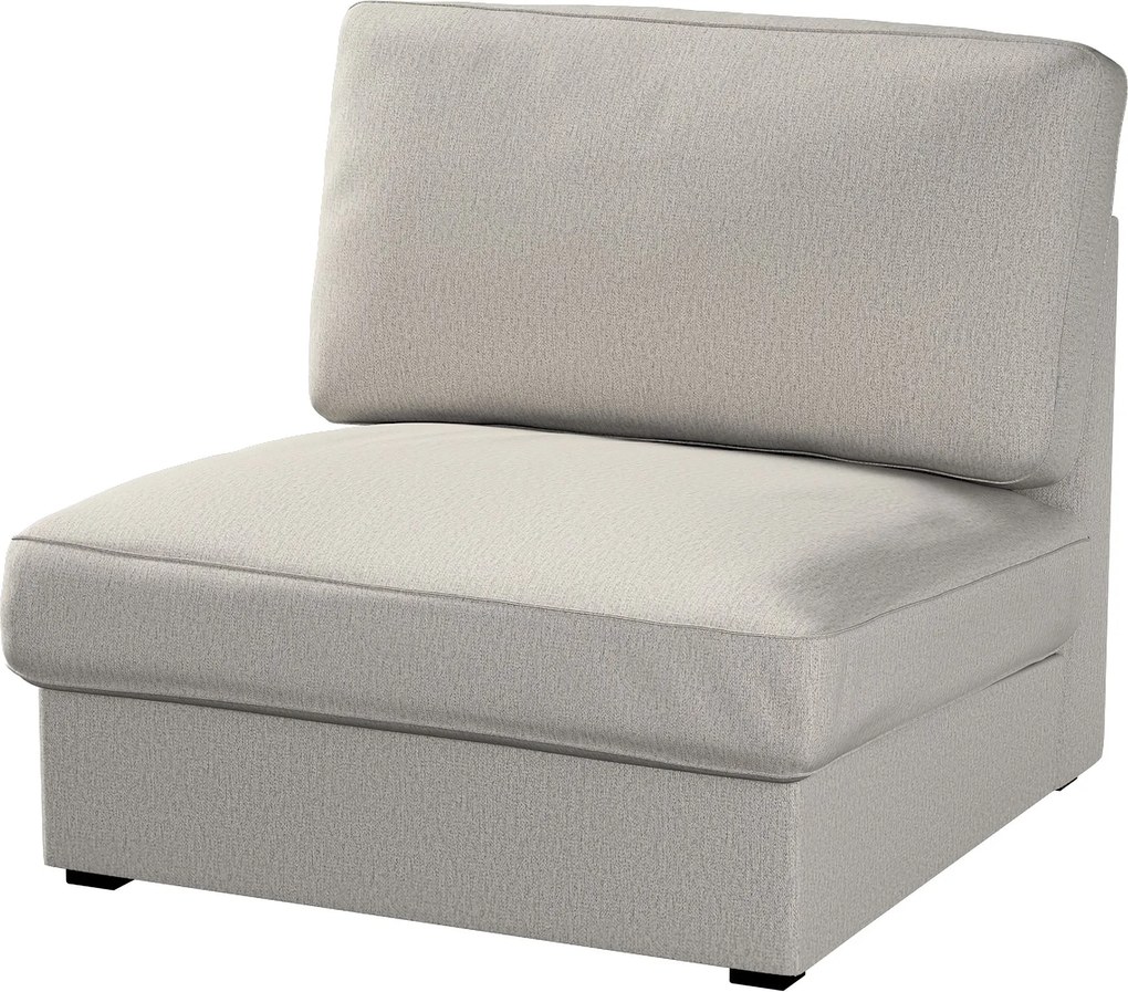 Potah na neskládací křeslo IKEA Kivik barva šedá látka pletený vzor