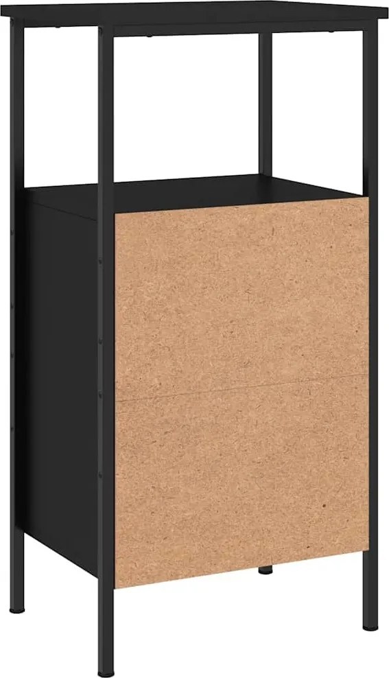vidaXL Noční stolek 41 x 31 x 80 cm kompozitní dřevo [825925] Barva: Černá