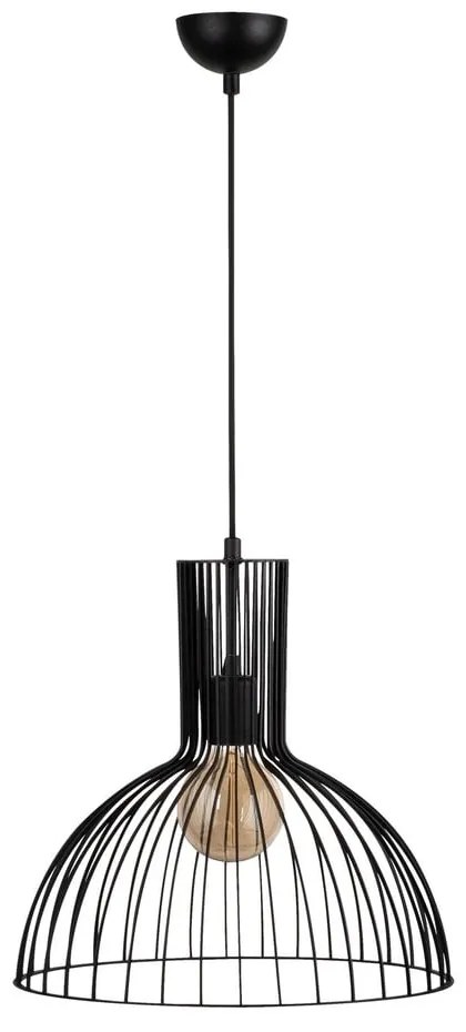 Černé závěsné svítidlo s kovovým stínidlem ø 38 cm Fellini – Opviq lights