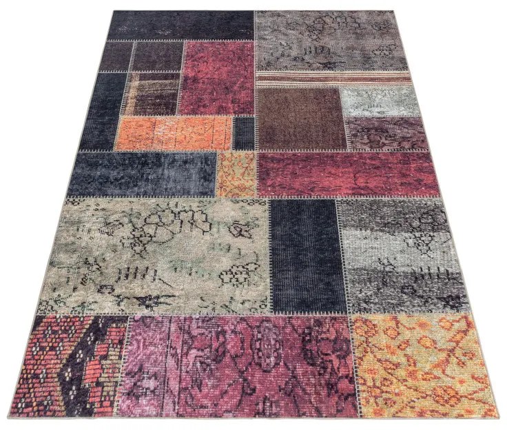 Ayyildiz, Kusový koberec Fiesta 4302 multi, 80x250, vícebarevná, chodba / předsíň