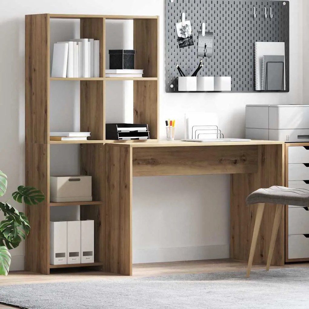 Stůl Artisanový dub 138,5 x 55 x 143 cm Kompozitní dřevo 3337256