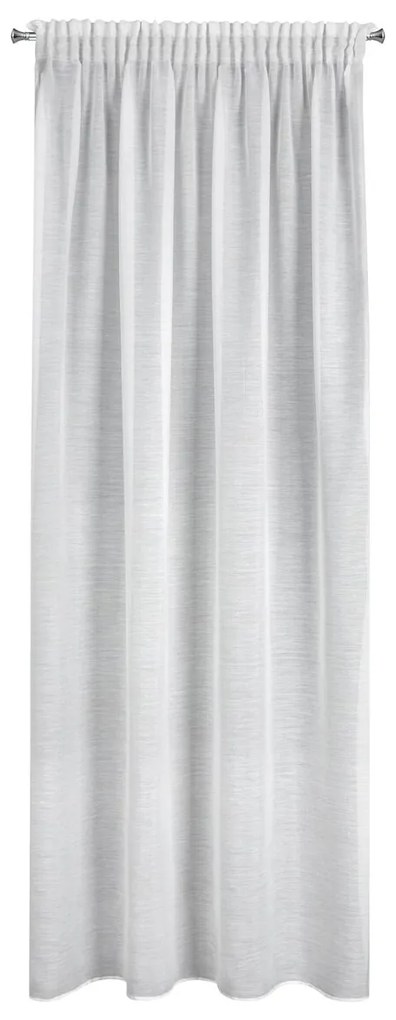 Bílá záclona na pásce GRACJA 140x270 cm