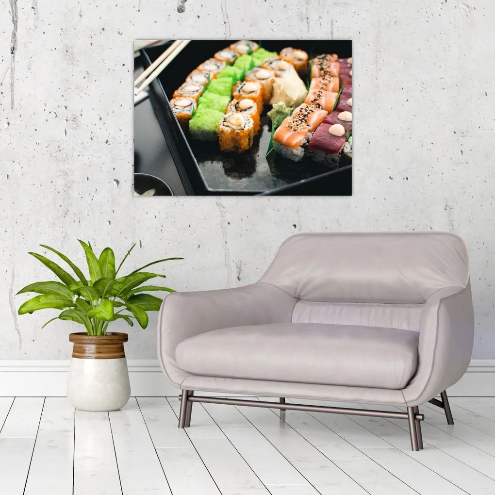 Skleněný obraz - Sushi (70x50 cm)