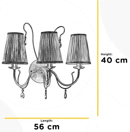 ONLI - Nástěnné svítidlo DELIA 3xE14/6W/230V