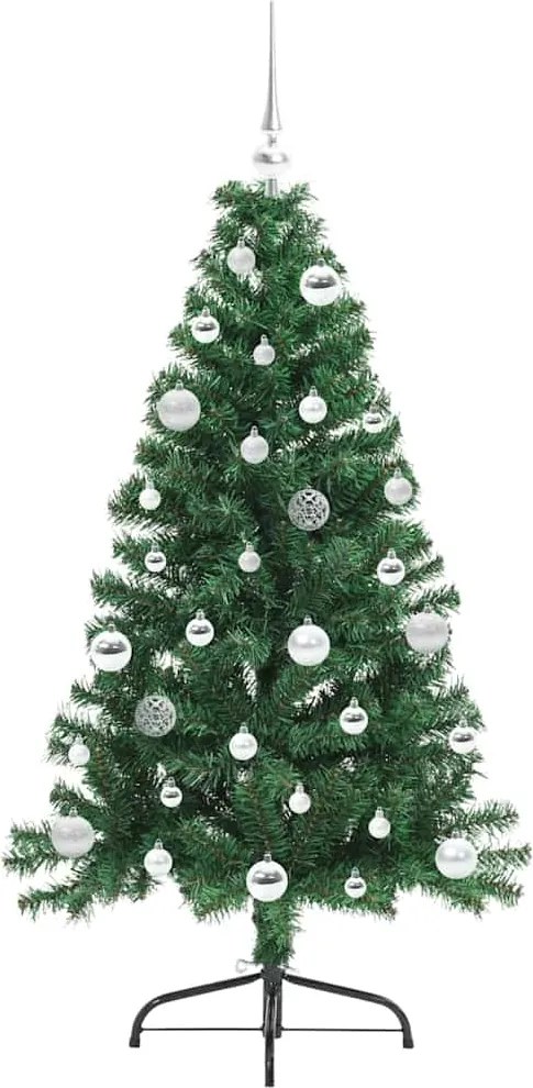 Umělý osvětlený vánoční stromeček Zelená 150 cm PVC 3397003