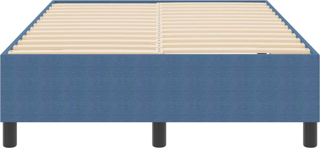 Rám platformy Modrá 120 x 200 cm Žebrovaná látka 3337405