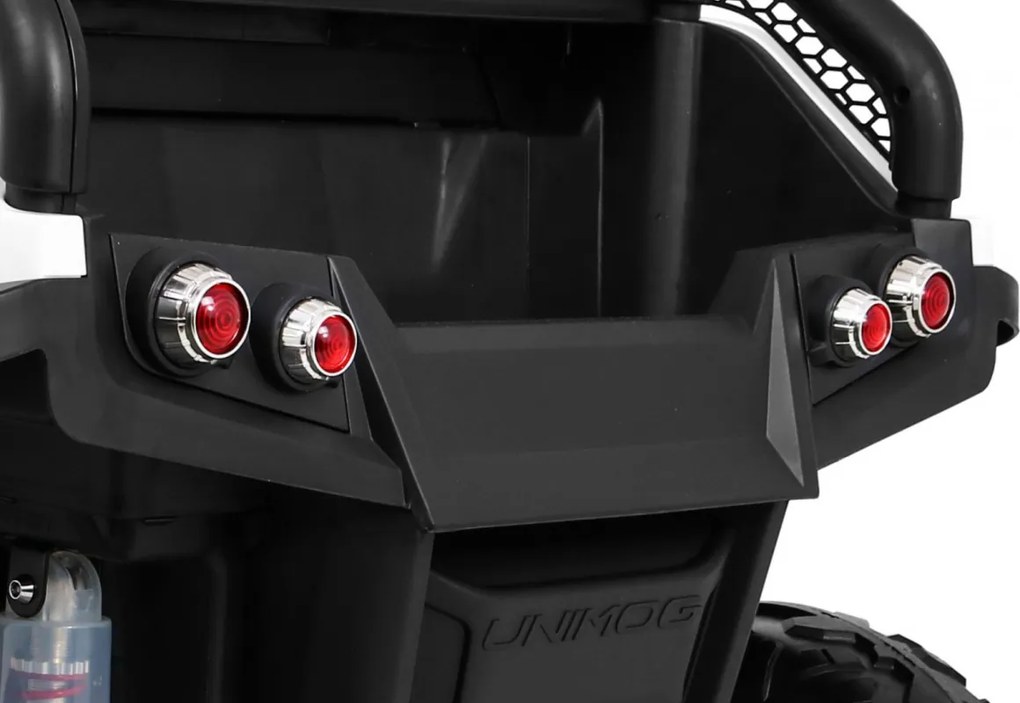 Ramiz Mercedes Benz Unimog elektrické autíčko pro děti bílé