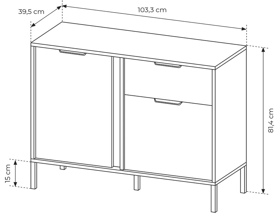 Obývací stěna LARS C | 4 díly | 459 cm + 96,9x60 cm | antracit