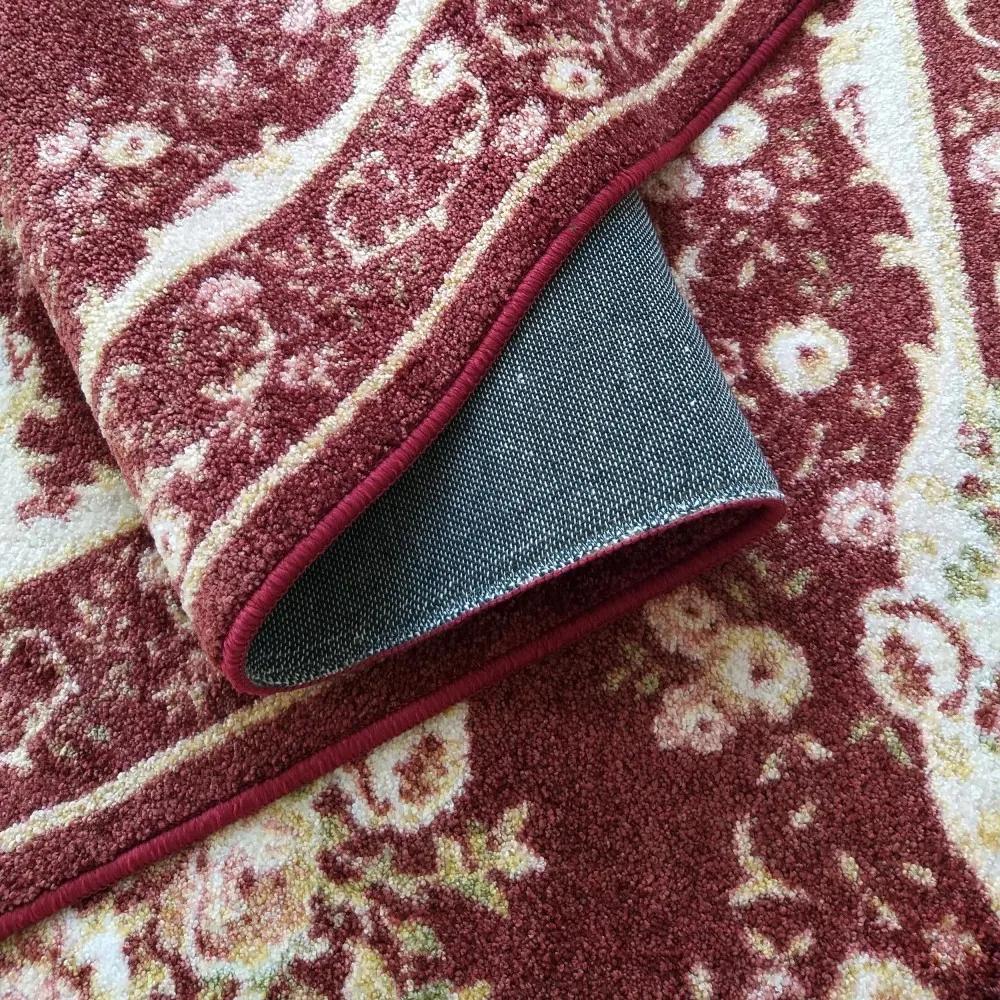 Červený květinový koberec ve vintage stylu Šířka: 120 cm | Délka: 170 cm