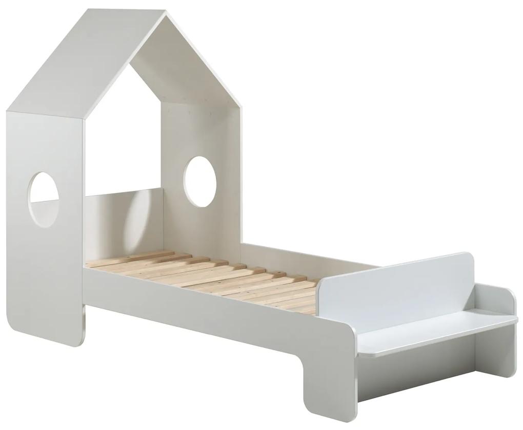 OnaDnes -20% Bílá lakovaná dětská postel Vipack Casami 90 x 200 cm