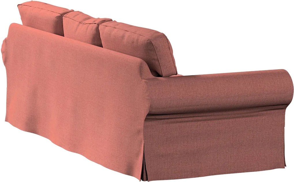 Potah na pohovku IKEA Ektorp 3-místná rozkládací, NOVÝ MODEL 2013 barva hnědá látka pletený vzor