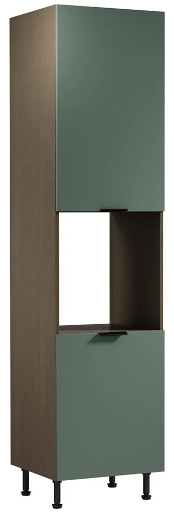 SORENTO bg | vysoká skříňka D60PWN na vestavnou troubu | 60 cm | PRAVÁ | baltic/zelená