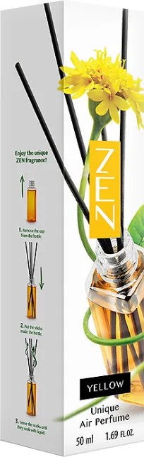 Tyčinkový aroma difuzér ZEN YELLOW 50 ml