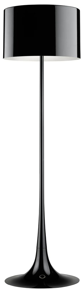 Flos F6612030 Spun Light F, černá designová stojací lampa, 1x205W E27, výška 176cm