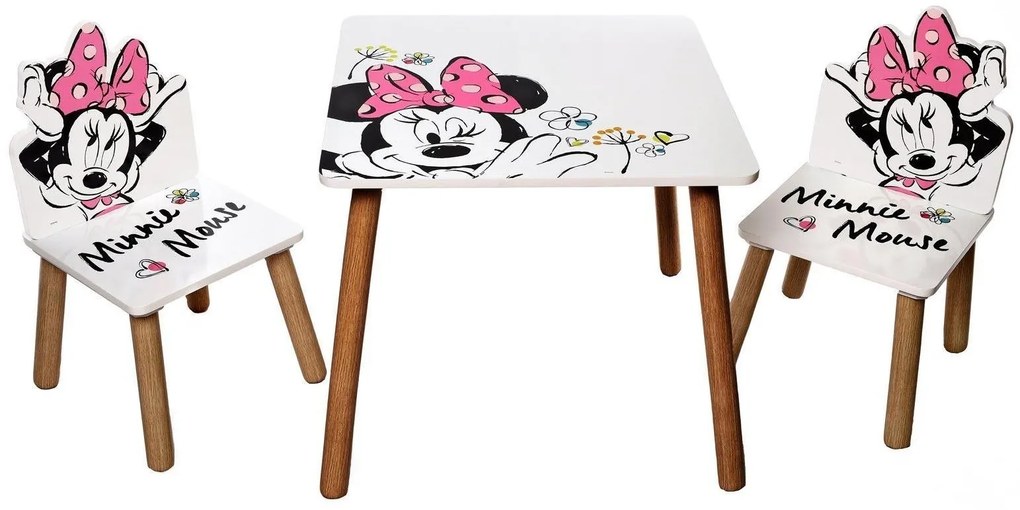 Arditex dětský stůl s židlemi - minnie mouse