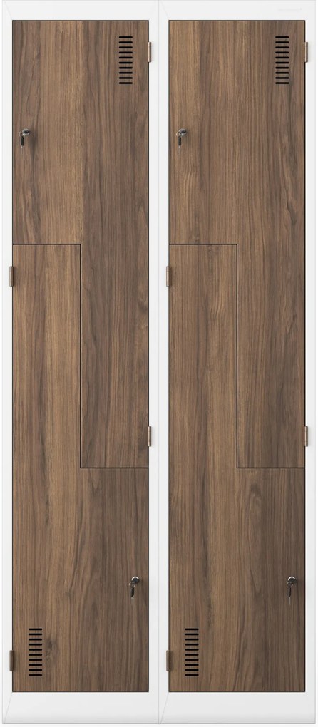 Šatní skříň typu L bílá, ořech, 800x1850x450 mm: JULIA Eco Design