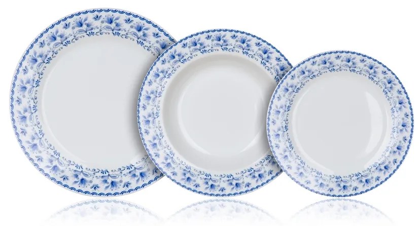 Banquet Sada talířů BLUEBELL, 18 ks