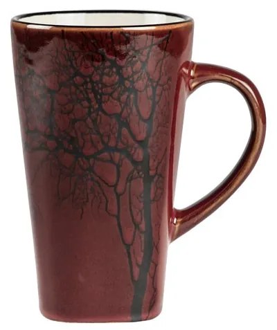 Villa Collection, Kameninový hrnek se stromem Amber 50cl | Červená