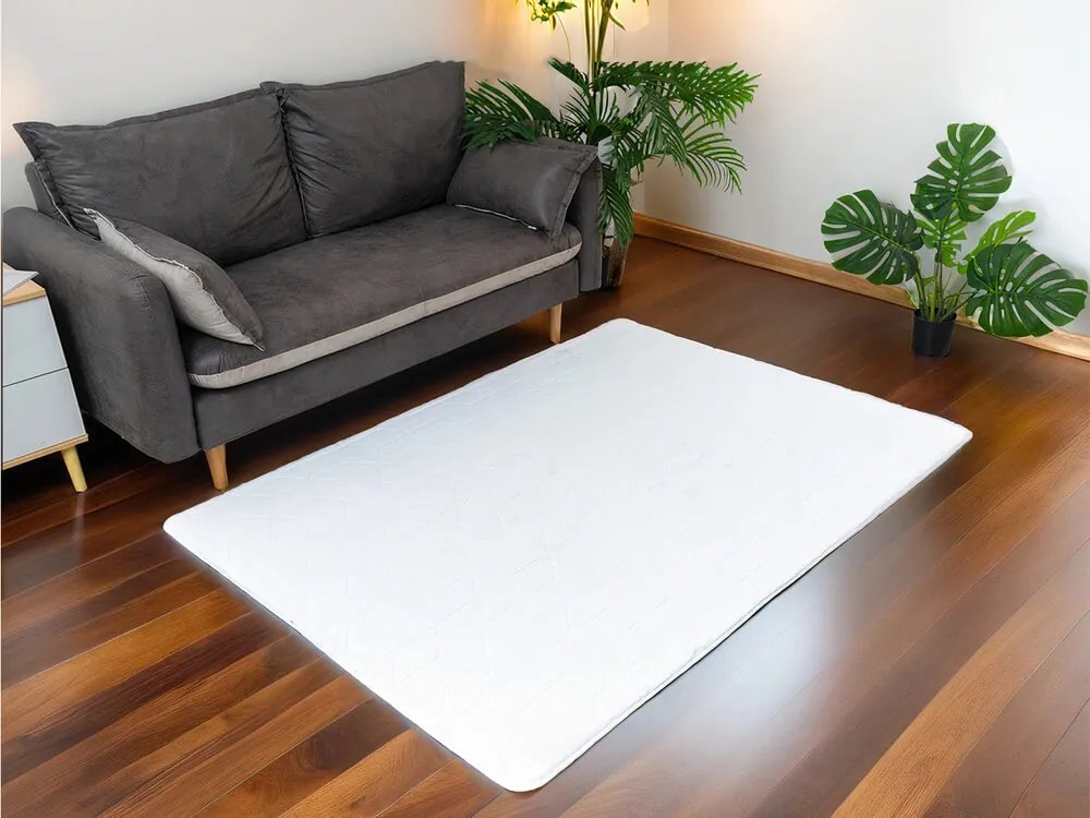 TZ Bílý obdélníkový koberec 3D Rabbit Rozměr: 80x150 cm