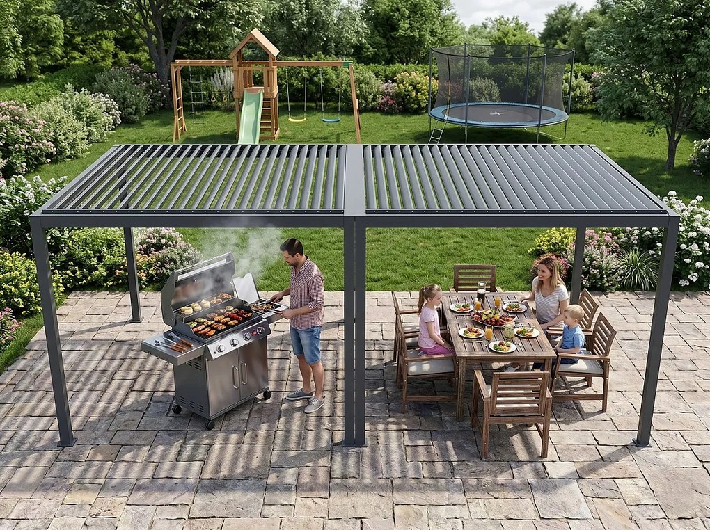 LANIT PLAST, s.r.o. hliníková bioklimatická pergola LANITPLAST PREMIUM 8x3 m LG4960