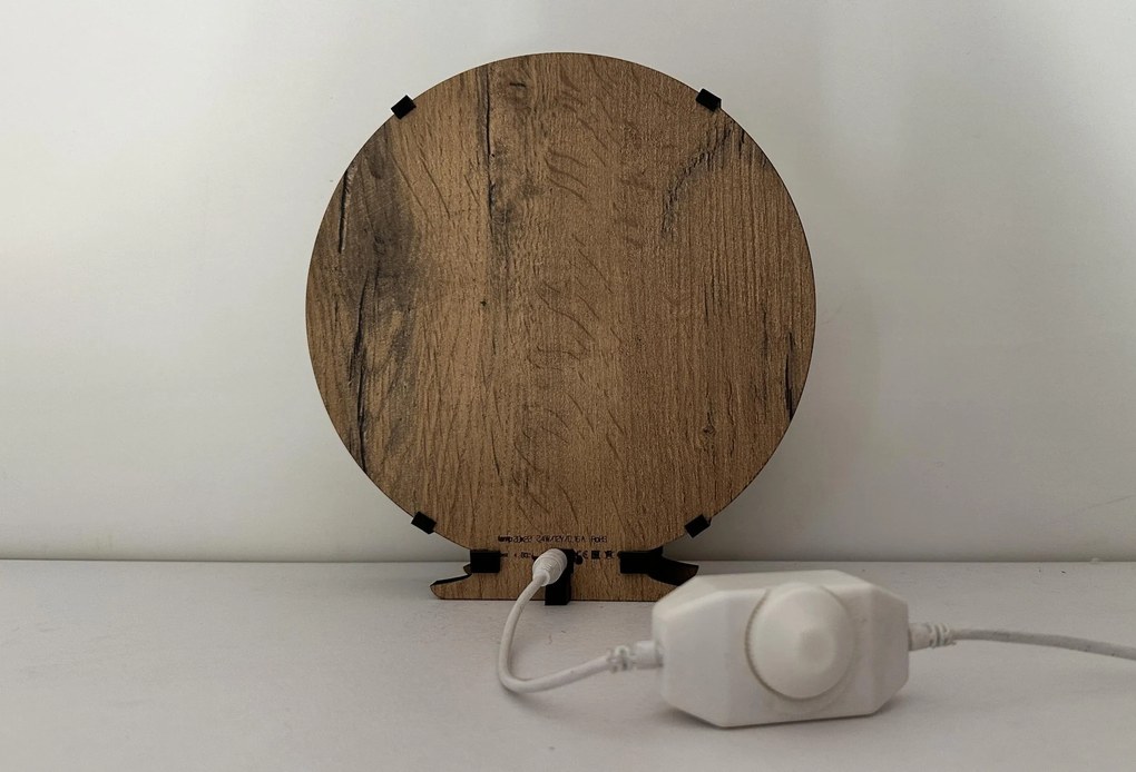 Li-Go Foto rámeček "Houba" 20x22cm bez podsvícení/s podsvícením provedení povrchu: černá s patinou, varianta foto rámečku: jednoduchý bez podsvícení