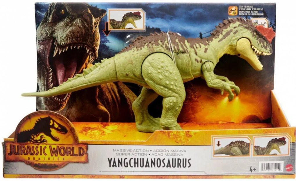 Mattel jurský svět: nadvláda, yangchuanosaurus 35 cm