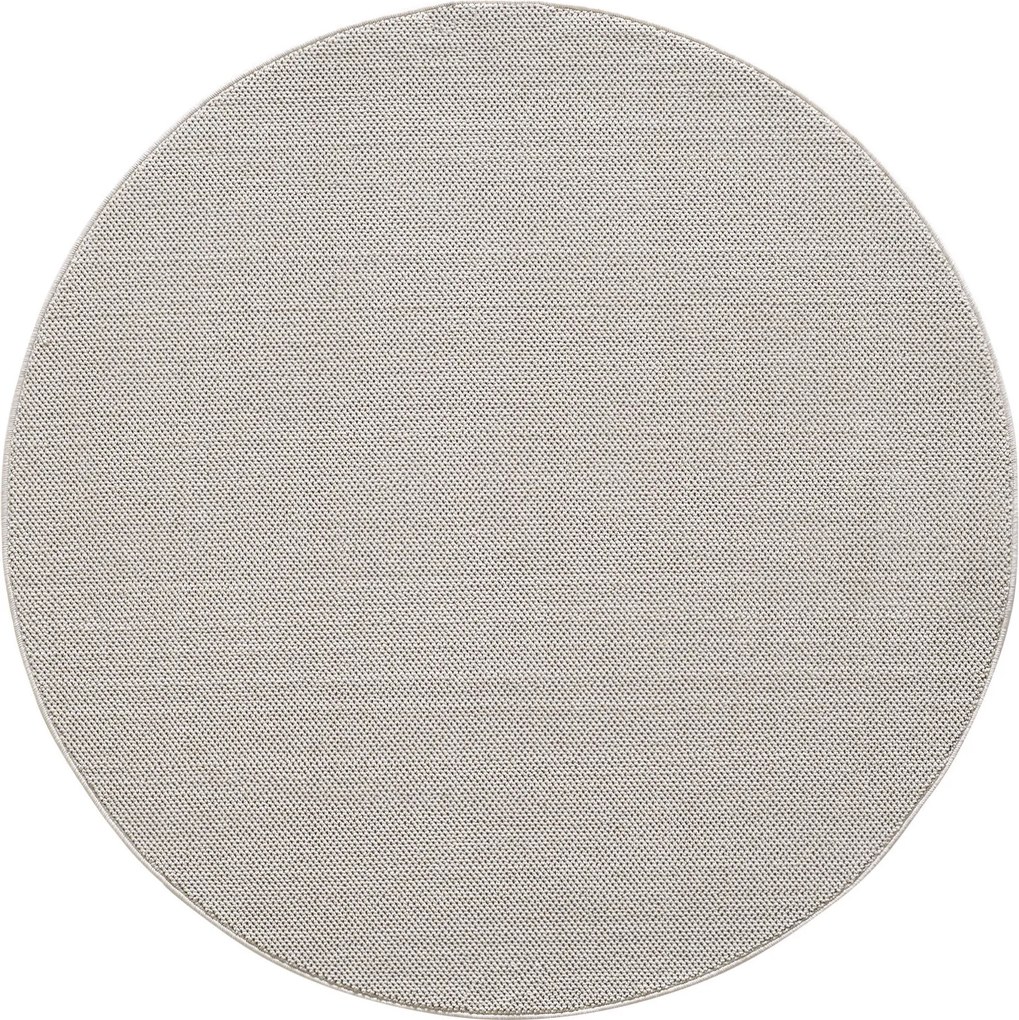 Ayyildiz, Kusový koberec Loom 4300 Cream kruh, 120x120 (průměr) kruh, béžová, obývací pokoj