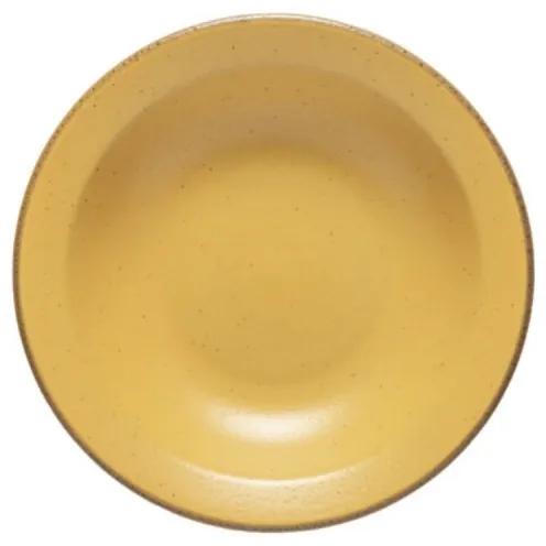 Jídelní sada talířů pr.24x5cm POSITANO, žlutá-kropenatá 6ks